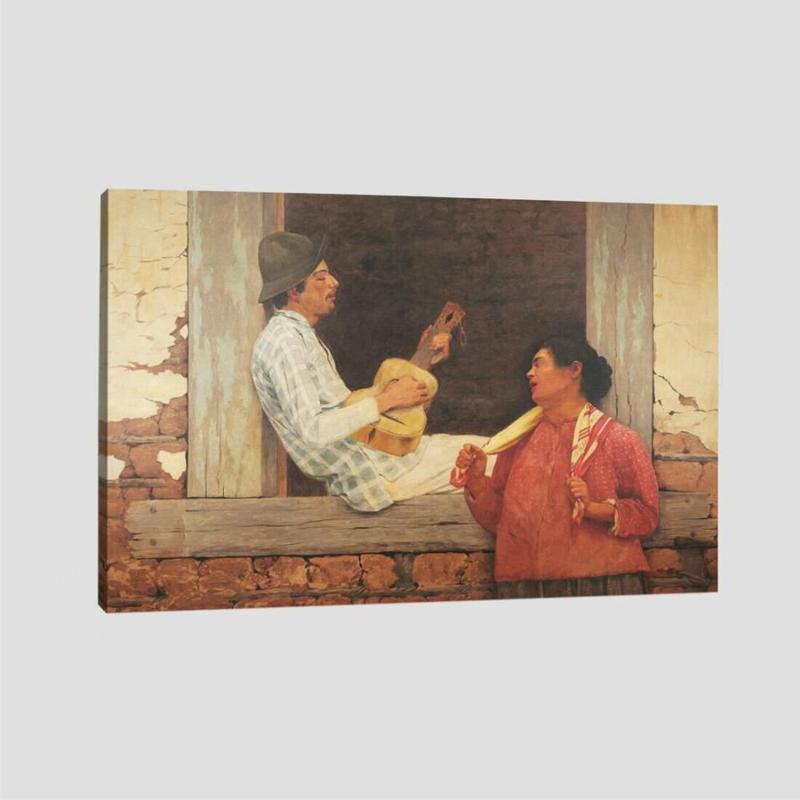 Quadro Almeida Junior Violeiro Tela No Chassi 95X63Cm - Decora Online ...