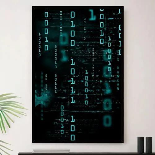 Quadro Código De Programação Decorativo A4 23x33cm - So Quadro - Quadro ...