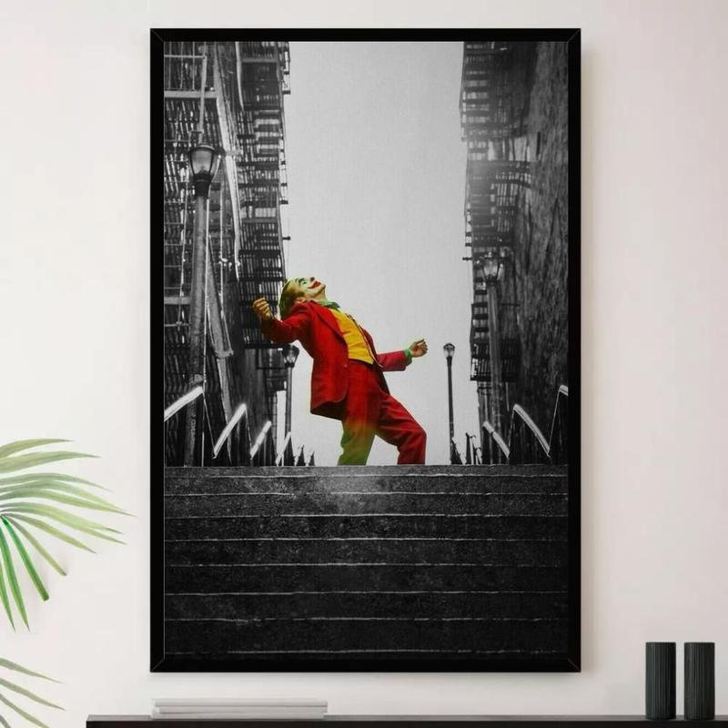 Quadro Coringa Escada Escadaria Filme Decorativo A4 23x33cm - So Quadro ...