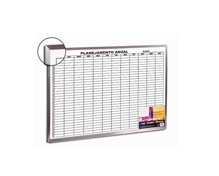 Quadro De Planejamento Anual 120x90 Cm Moldura Alumínio - Cortiarte ...