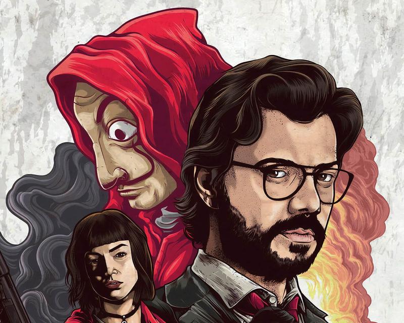 Quadro de The Professor La Casa de Papel - QuadriLouco - Quadro ...