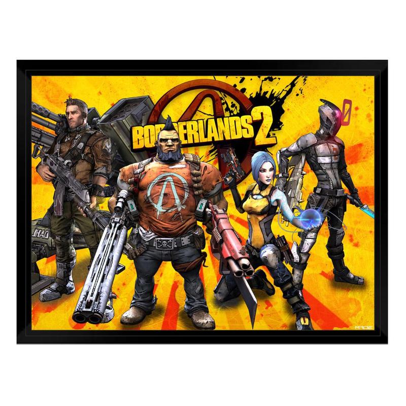 Quadro Decorativo A3 - Borderlands 01 - QUADROSECANECAS - Quadro ...