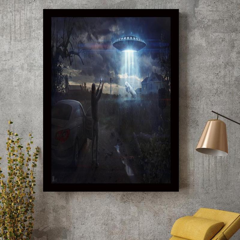 Quadro Decorativo Alienígena Alien Extraterrestre Pôster 103 - Tribos ...