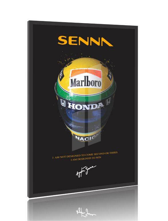 Quadro Decorativo Ayrton Senna Moldura E Acrílico 90x60 - Wall Frame ...