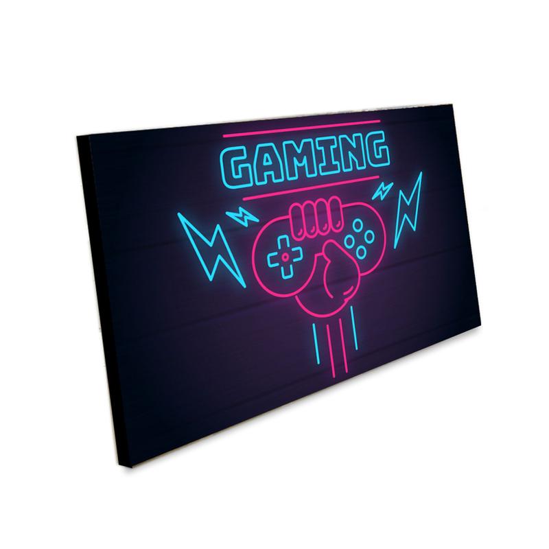 Quadro Decorativo Controle Gamer Gaming Jogos Console Neon - MISTER ...