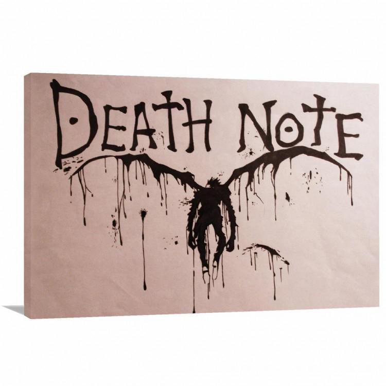 Quadro decorativo Death Note com Tela em Tecido - Wall Frame - Quadro ...