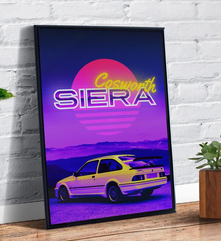 Quadro Decorativo Ford Sierra Rs Cosworth Carro - Tribos - Quadro ...