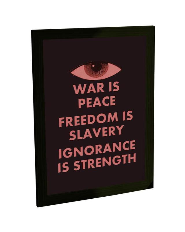 Quadro Decorativo George Orwell 1984 Poster Moldura Geek - Bhardo ...