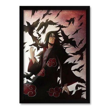 Quadro Decorativo Itachi Uchiha - A4 C/ Moldura E Vidro - elquadro ...