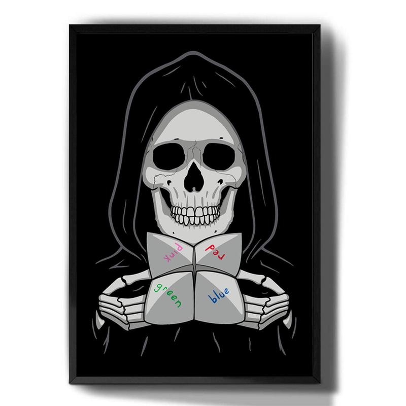 Quadro Decorativo Morte Caveira Faça Sua Escolha - Tribos - Quadro ...