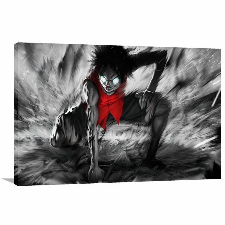 Quadro decorativo One Piece - Animes - Tela em Tecido - Wall Frame ...