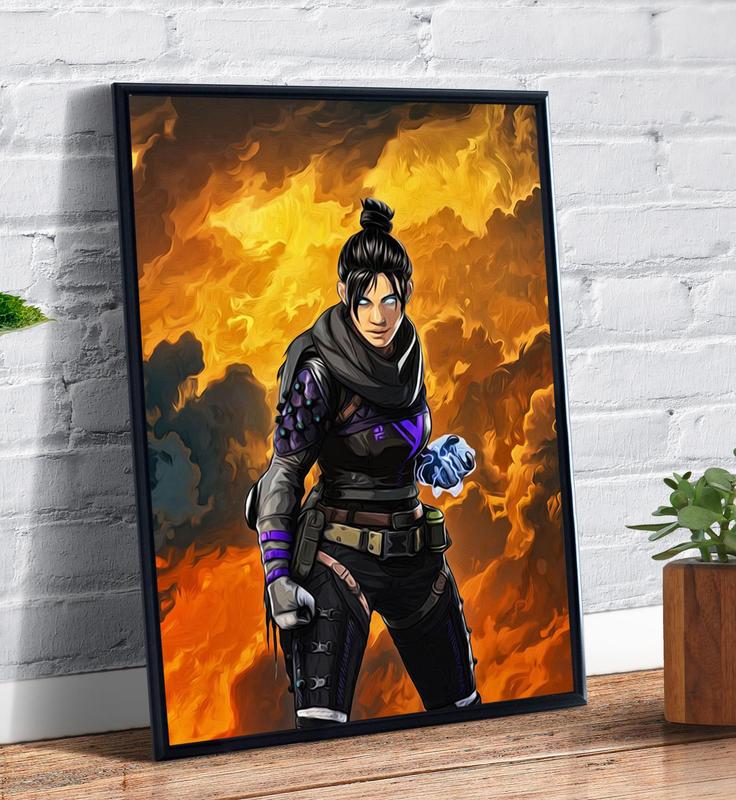 Quadro Decorativo Poster Gamer Wraith Apex Legends Jogo - Tribos ...