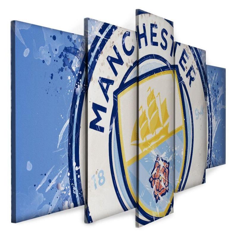 Quadro Decorativo Sala Quarto Escritório Manchester City - Wall Frame ...