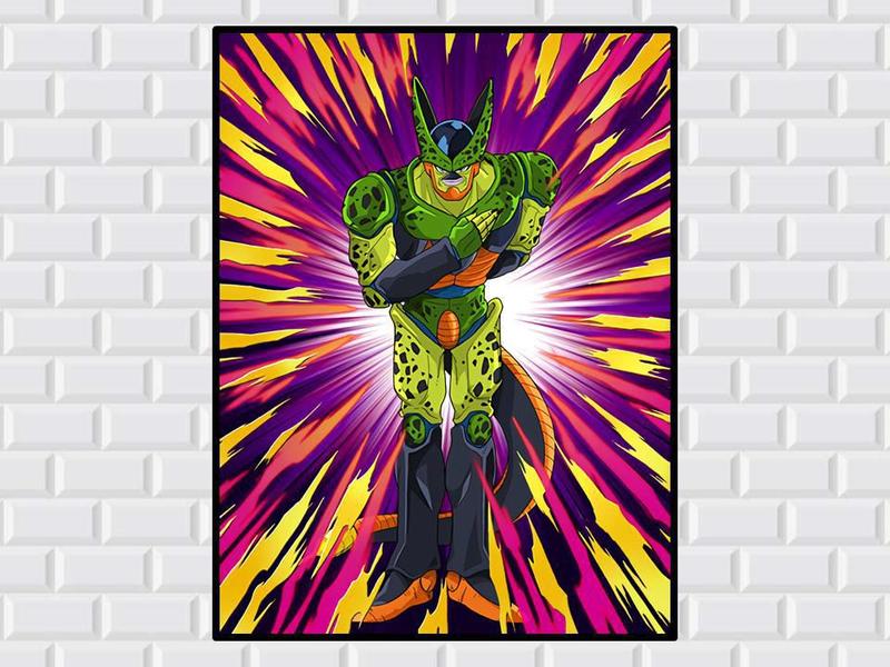 Quadro Dragon Ball Z - Cell (2ª Forma) - G2U - Quadro Decorativo ...