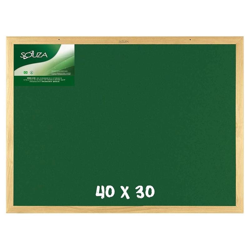 Quadro Escolar Moldura Pinus 40x30cm 1 UN Souza - Quadro Decorativo ...