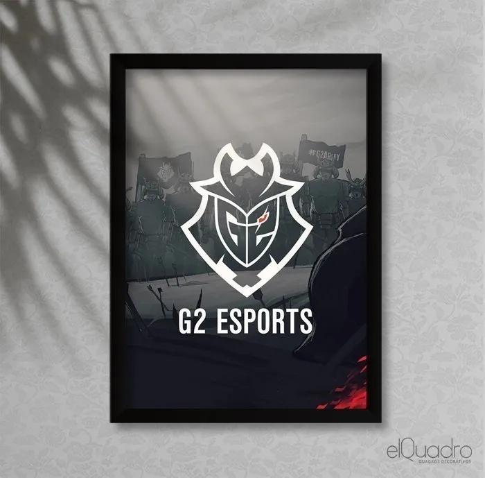 Quadro G2 Esports Cs Go C/ Moldura E Vidro A5 - elquadro - Quadro ...