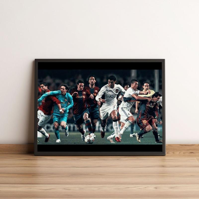 Quadro Messi E Cristiano Ronaldo 3881 - Loja do Batata - Quadro ...