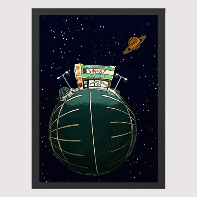 Quadro para Quarto Rick e Morty Universo 45x33 A3 - Tudo4Home - Quadro ...