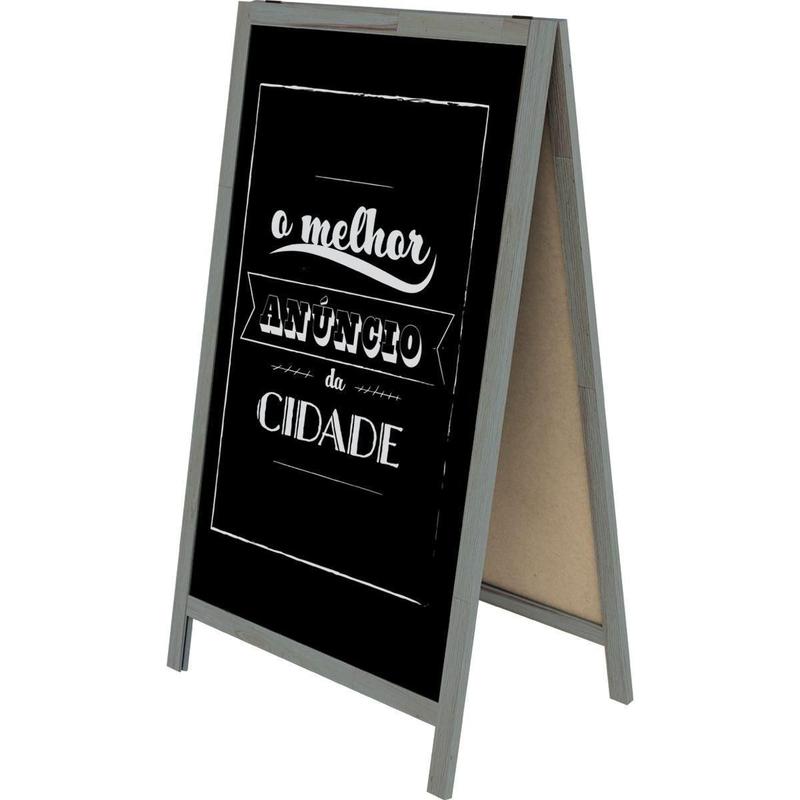 Quadro Propaganda TAB Neo Simples 120X70CM Preto - Gna - Quadro ...