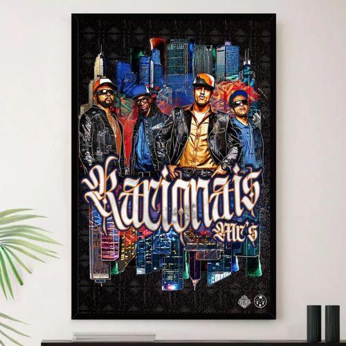 Quadro Racionais Mc Capa Do Cd Rap Decorativo A3 35x45cm - So Quadro ...