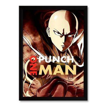 Quadro Saitama One Punch Man - A3 Com Moldura E Vidro - elquadro ...