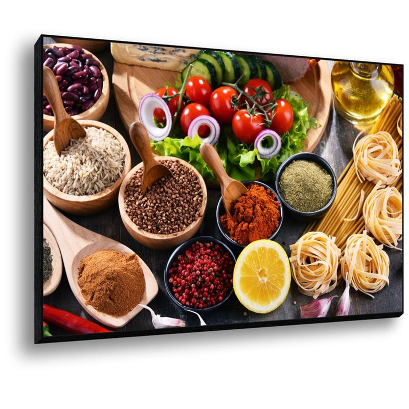 quadro tela canvas moldura alimentos 90x60 - Quality Quadros - Quadro ...