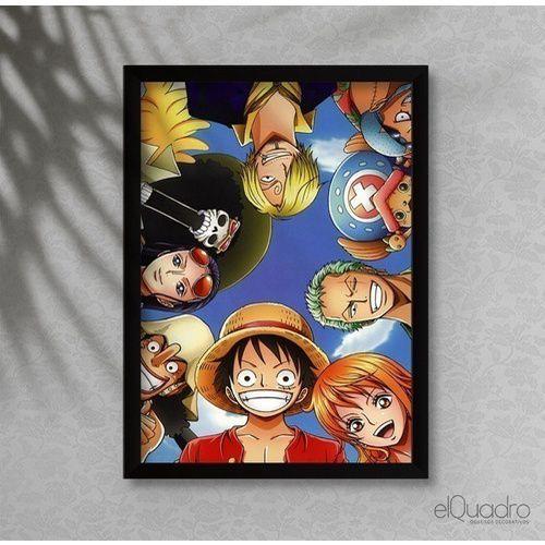 Quadro Tripulação Luffy C/ Moldura E Vidro - 18x24cm - elquadro ...