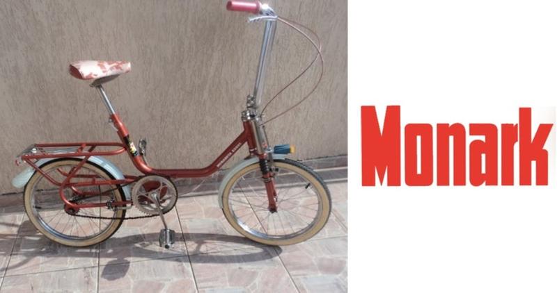 QUADRO VINTAGE P/ DECORAÇÃO C/ MOLDURA E VIDRO 20x30: BICICLETA MONARK ...