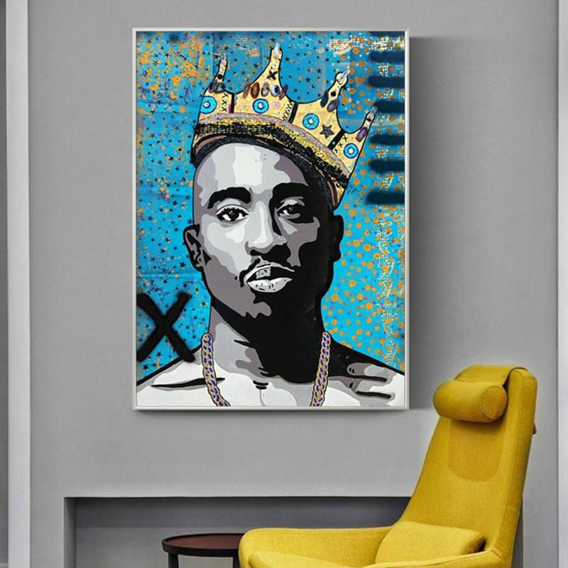 Quadros conjunto mdf 3mm 20x30 king rapper Tupac - CAVERNA QUADROS ...