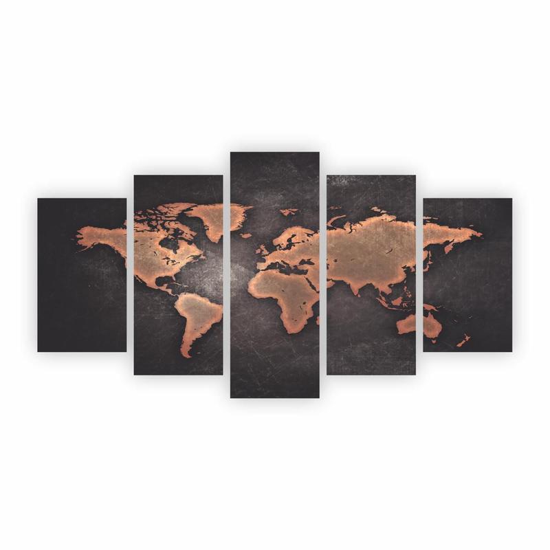 Quadros Mapa - Mapa Mundi- Mundo Decorativo Em Mdf - Plimshop - Mapas ...