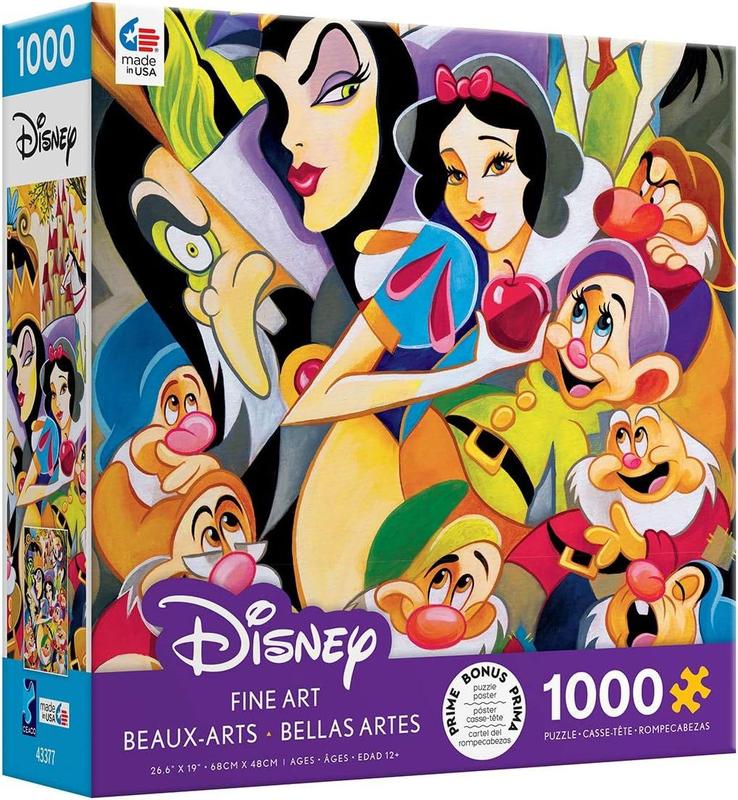 Quebra-cabeça de 1000 peças da Coleção Disney Fine Art da Branca de ...