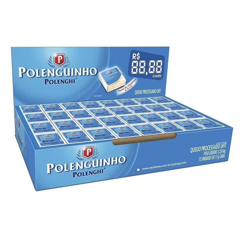 Queijo Processado Tradicional 17g - 72 unidades - Polenguinho - Queijo ...