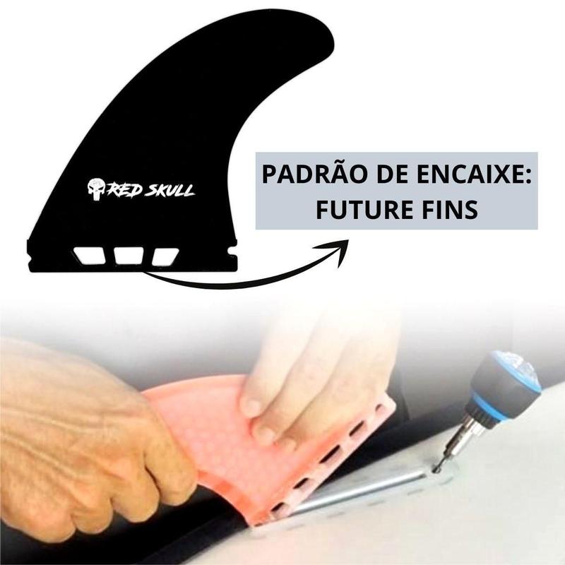 Quilha Prancha De Surf Encaixe Future Fins Média M3 - Redskull - Quilha ...