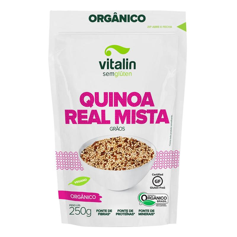 Quinoa Real Mista em Grãos Orgânico 250g - Vitalin - Quinoa - Magazine ...
