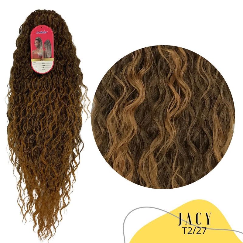 Rabo de Cavalo Bio Vegetal Cacheado 70 cm Water Wave Modelo Jacy 146 g ...