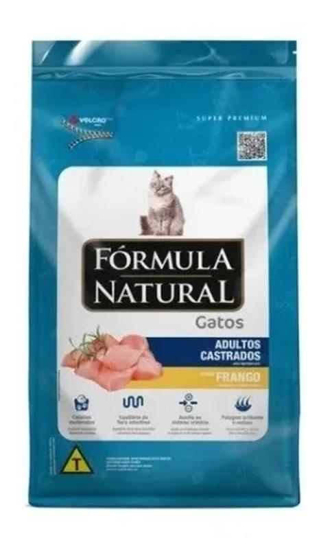 Ração Fórmula Natural Gato Adulto Castrado Sabor Frango 7kg - adimax ...