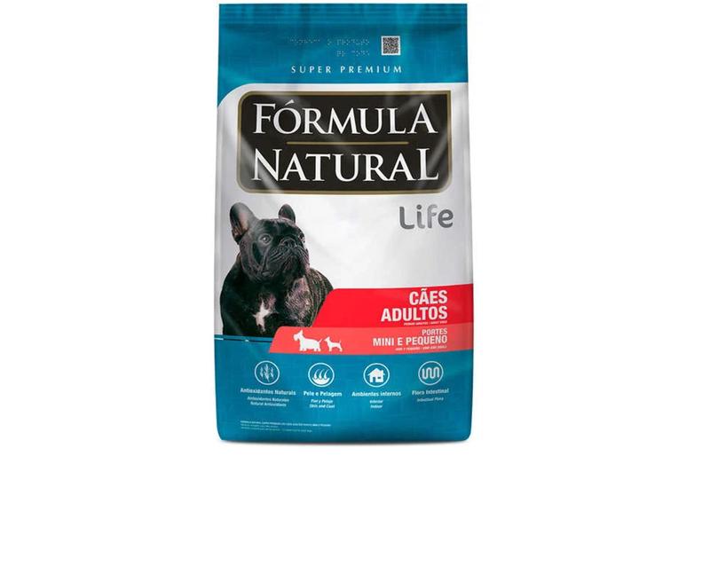 Ração Fórmula Natural Life para Cães Adultos Raças Mini e Pequena 1kg ...