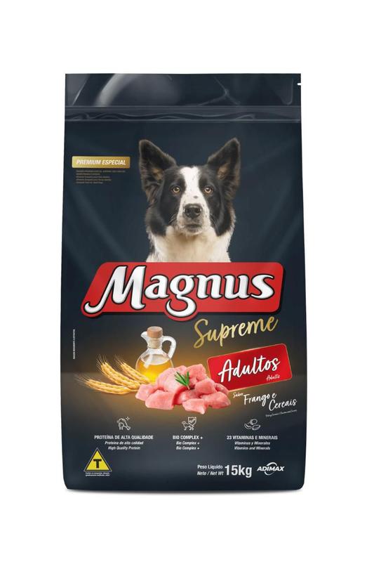 Ração Magnus Supreme Adultos Sabor Frango e Cereais - Outros Pets ...