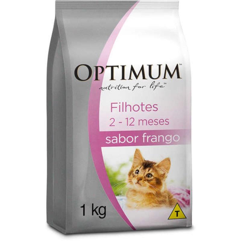 Ração Optimum Premium para Gatos Filhotes Sabor Frango 1Kg - Outros ...