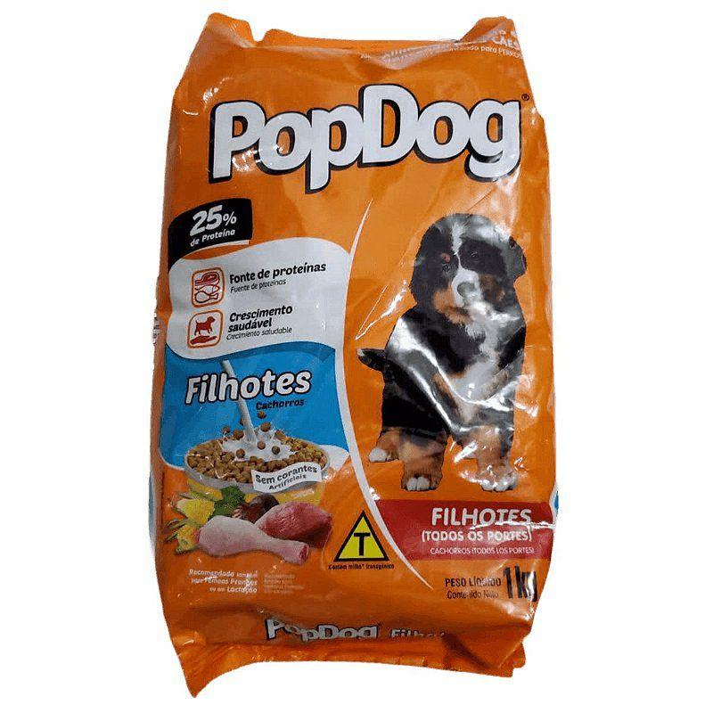 Ração Pop Dog - Cães Filhotes - 1kg - PopDog - Outros Pets - Magazine Luiza