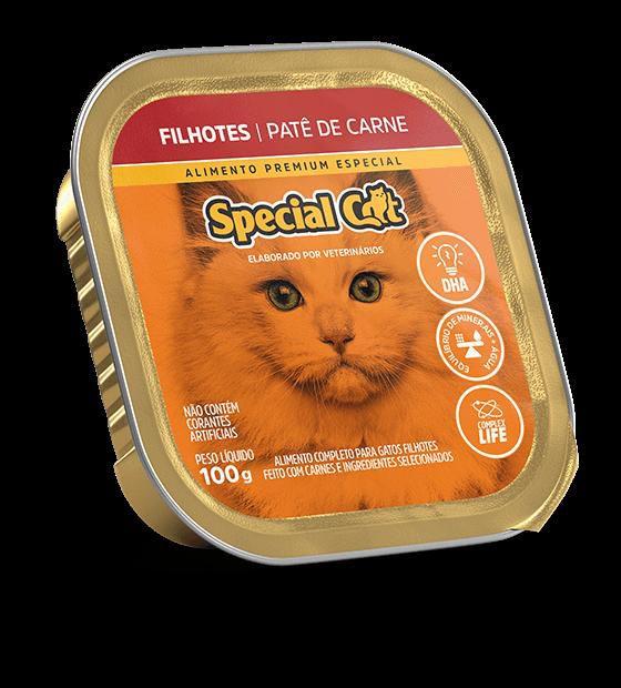 Ração Special Cat Patê Gatos Filhotes Carne 100g - SPECIAL DOG - Ração ...