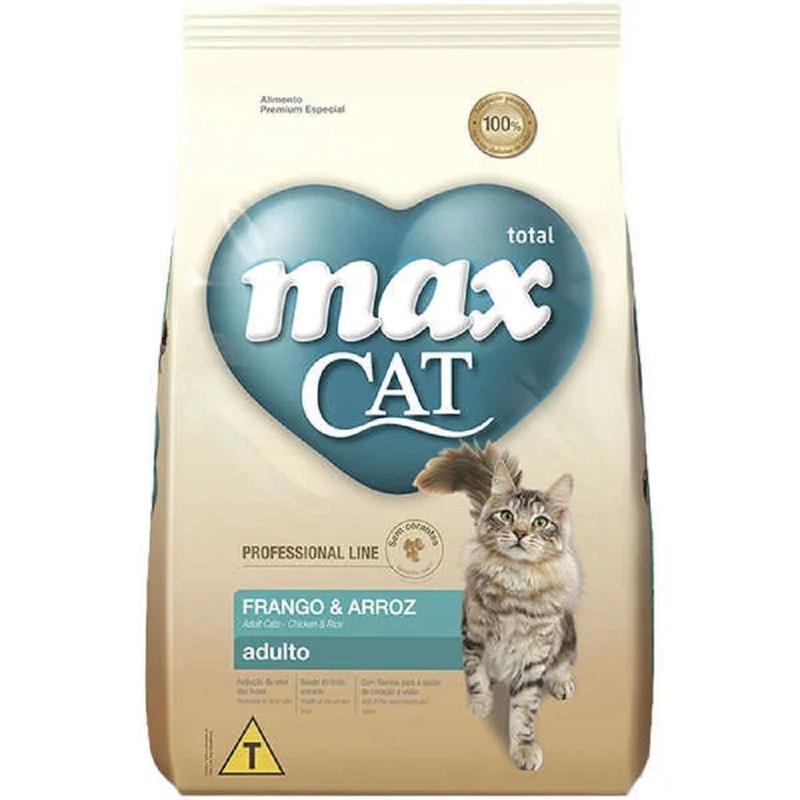 Ração Total Max Cat Line Frango e Arroz para Gatos Adultos 1kg - Outros ...