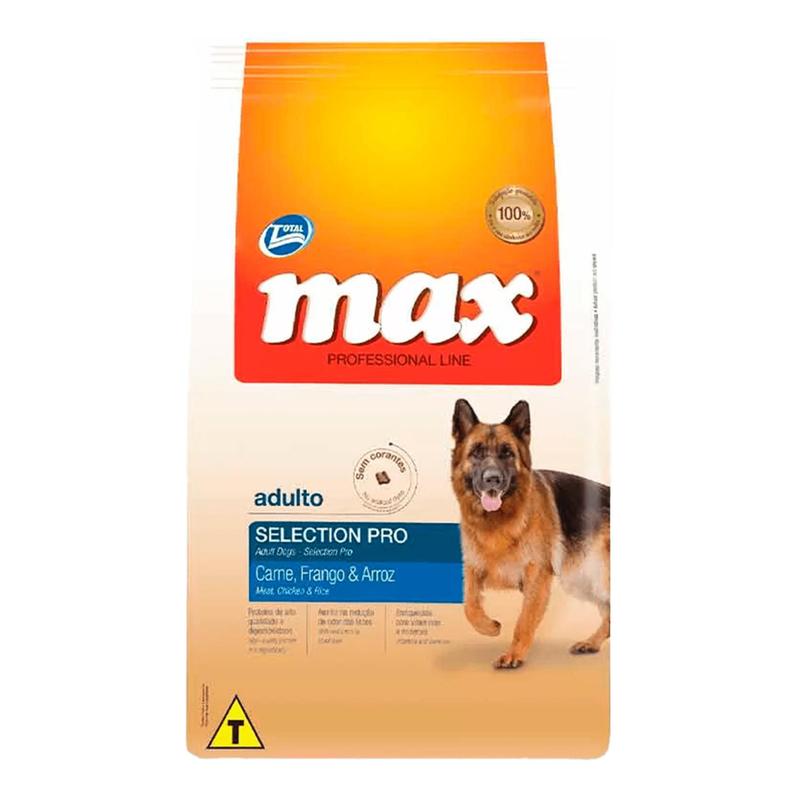 Ração Total Max Professional Line Selection Pro Carne. Frango & Arroz ...