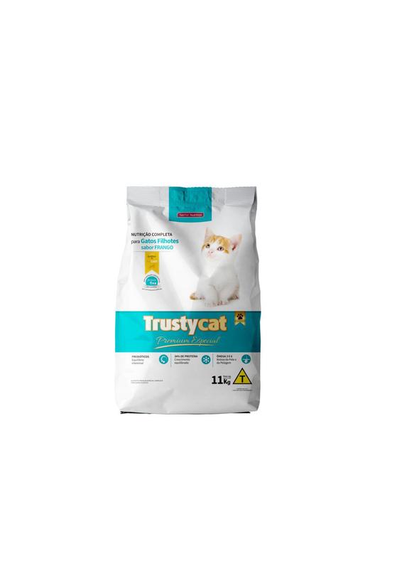 Ração Trusty Cat Premium Especial Filhotes Frango - 11 Kg - Outros Pets ...