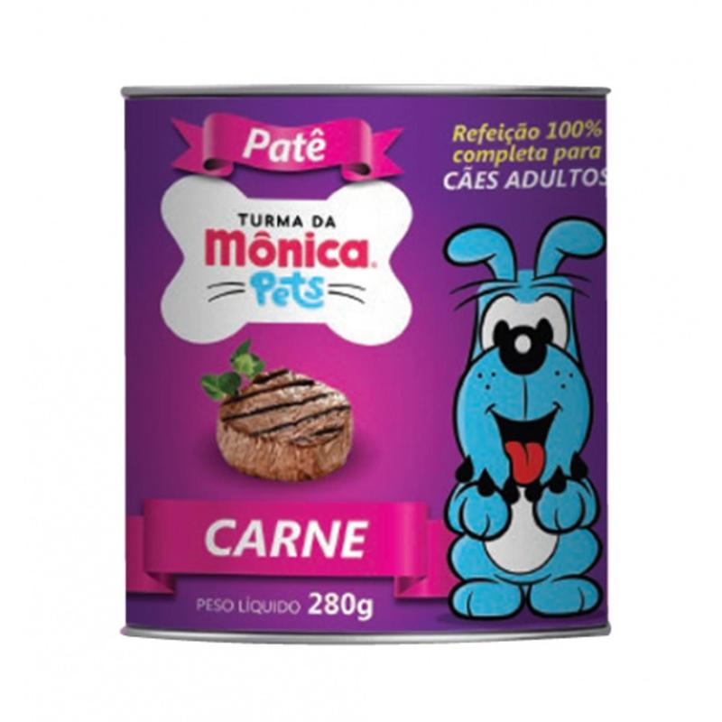 Ração Úmida Turma Da Mônica Pets Patê Sabor Carne Para Cães - 280 Gr ...