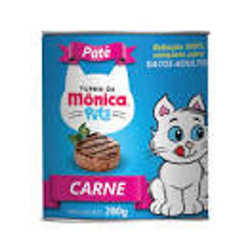 Ração Úmida Turma Da Mônica Pets Patê Sabor Carne Para Gatos - 280 Gr ...