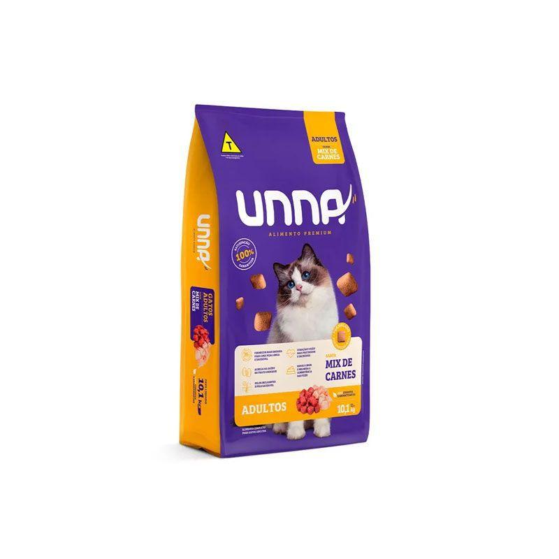 Ração Unna p/ Gatos Adultos Sabor Mix de Carnes 10,1kg - Special Dog ...