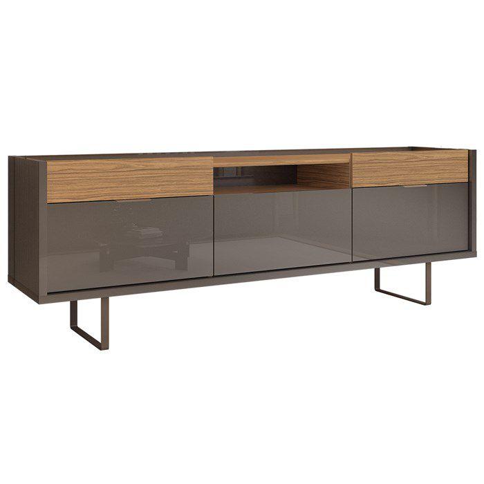 Rack 3 Portas Para TV 60 Polegadas 011062 Cinza Perola Noce DCASA ...