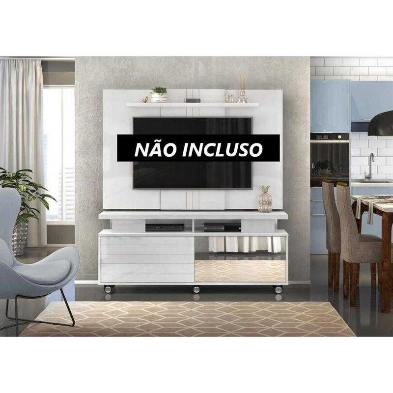 Rack Ageo Para TV até 60 polegadas 2 Portas Com Espelho Dj Móveis - Rack - Magazine Luiza