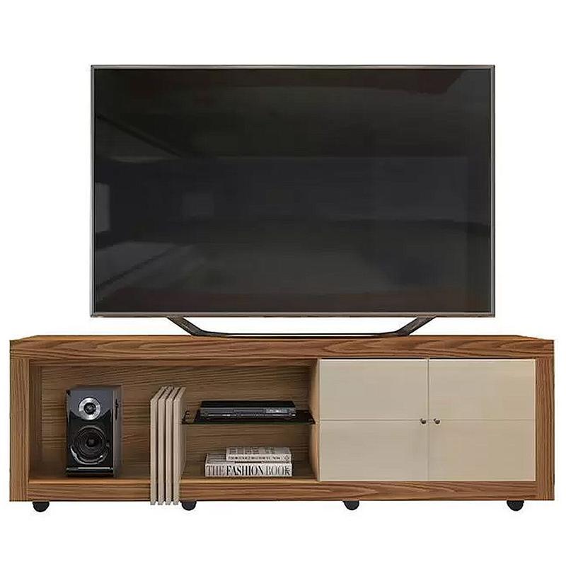 Rack Bancada para TV até 70 Polegadas Kira Cor Carvalho Nobre Griz ...